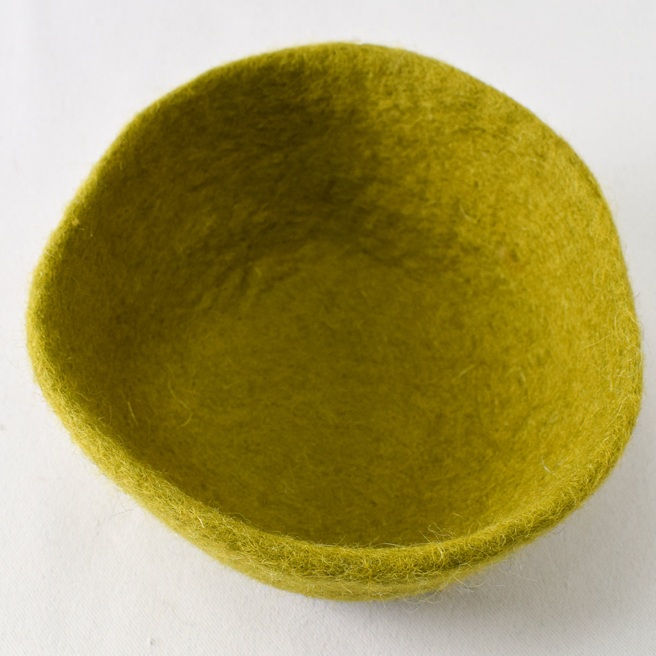Fibres of Life Small Felt Bowl - Olive – Miss Babs