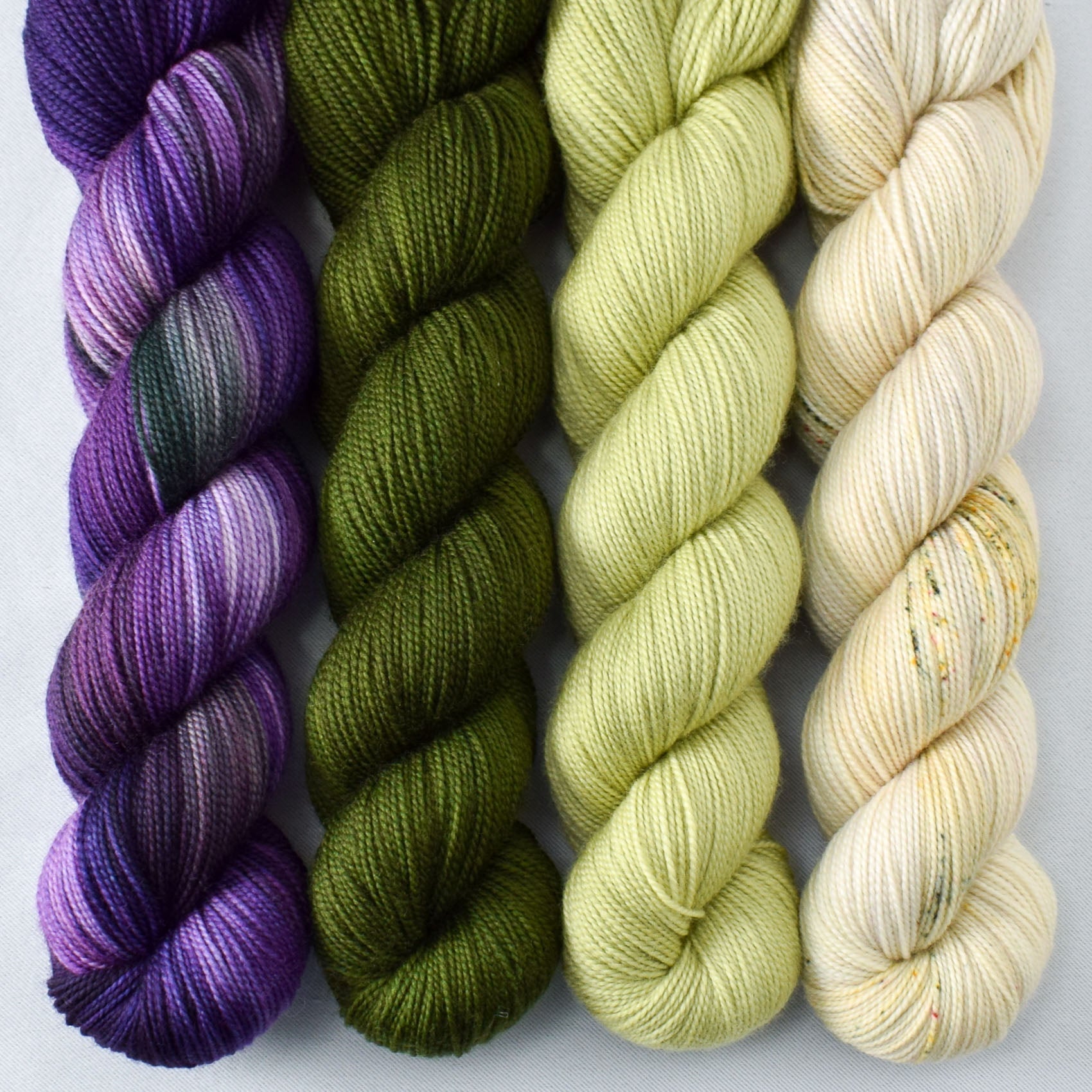 Irises, Dark Terrapin Station, Frog Belly, and Sea Glass - Yummy 2-Ply ...